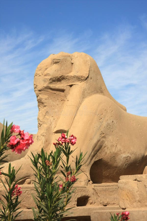 Statue in Karnak Temple stock image. Image of pintado - 12636137
