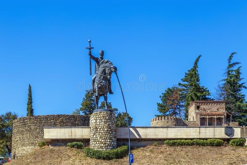 Statue of King Erekle II, Telavi, Georgia Stock Image - Image of travel ...