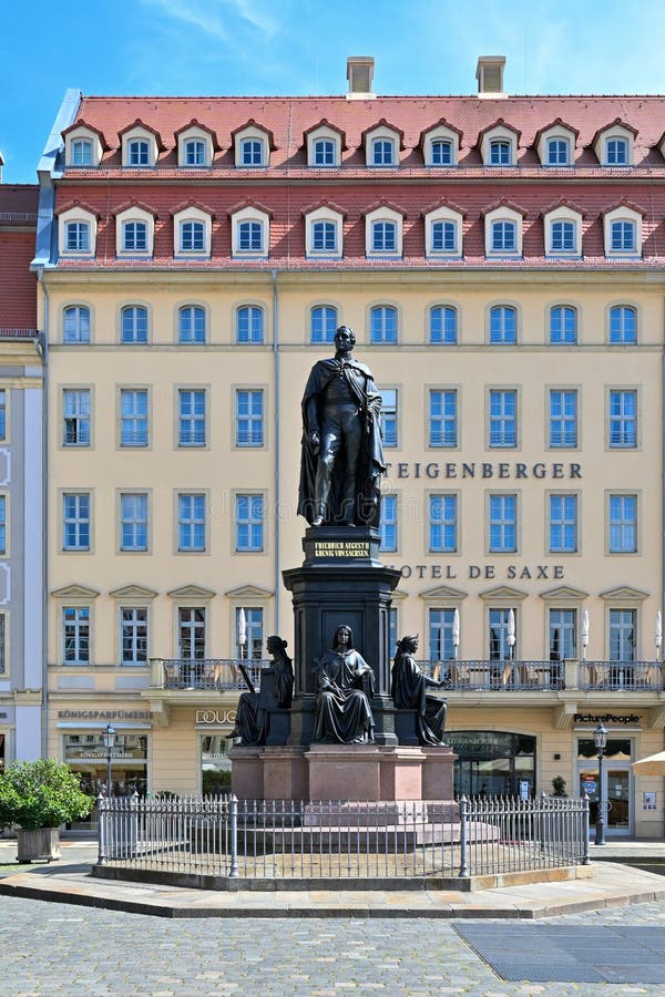 Statue of King Friedrich August II - Dresden, Germany Editorial Stock ...