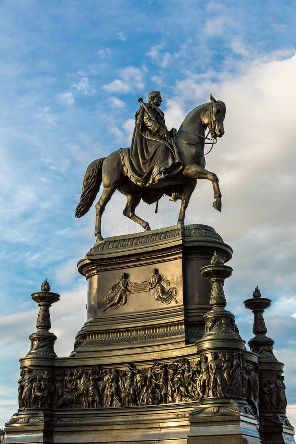Statue of King John in Dresden Editorial Stock Image - Image of ...