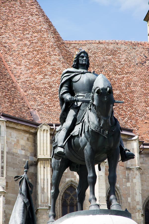 The Statue of Mathias Rex stock photo. Image of city - 110957728