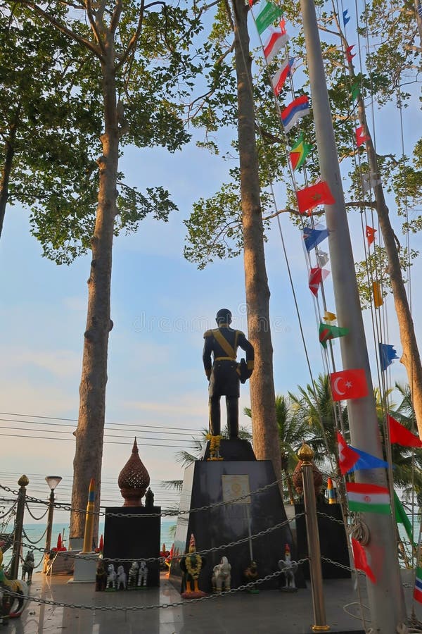 Statue of King Rama V Standing in the Middle of Tree Stock Image ...