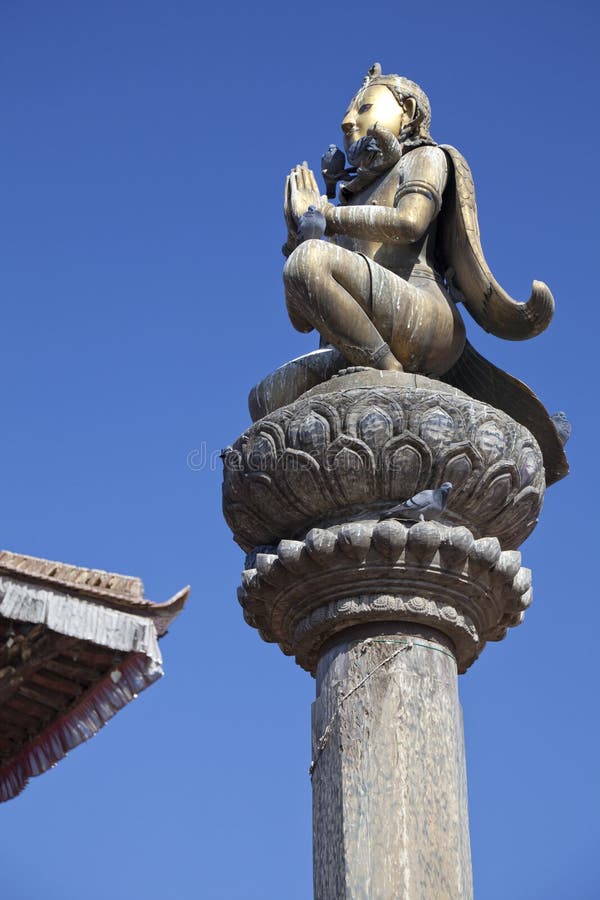 Statue of King Yoganarendra Malla, Nepal Stock Photo - Image of travel ...