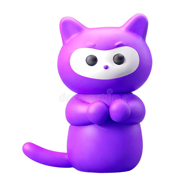 Kitty ninja stock illustration. Illustration of cute - 301713775