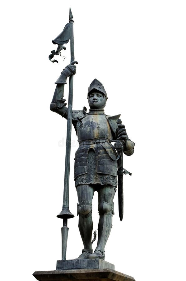 Statue of a Knight in Armour. Stock Image - Image of crusades, guard ...