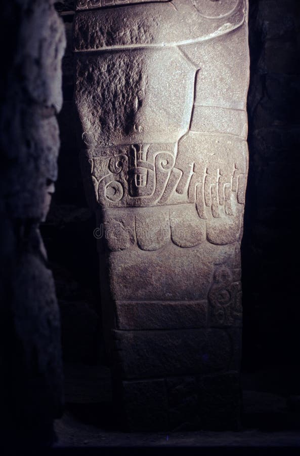 Statue Known As Lazon De Chavin in the Ancient Temple of Chavin De ...