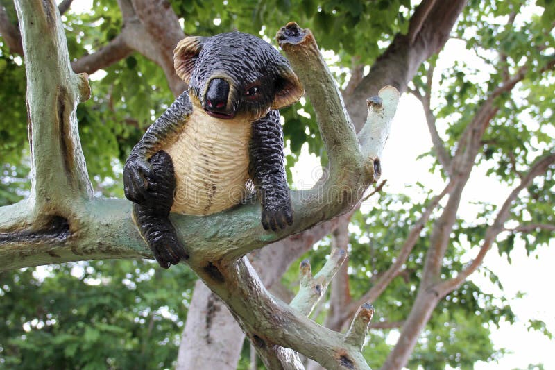 Statue of a Koala at Haw Par Villa - Singapore Editorial Image - Image ...