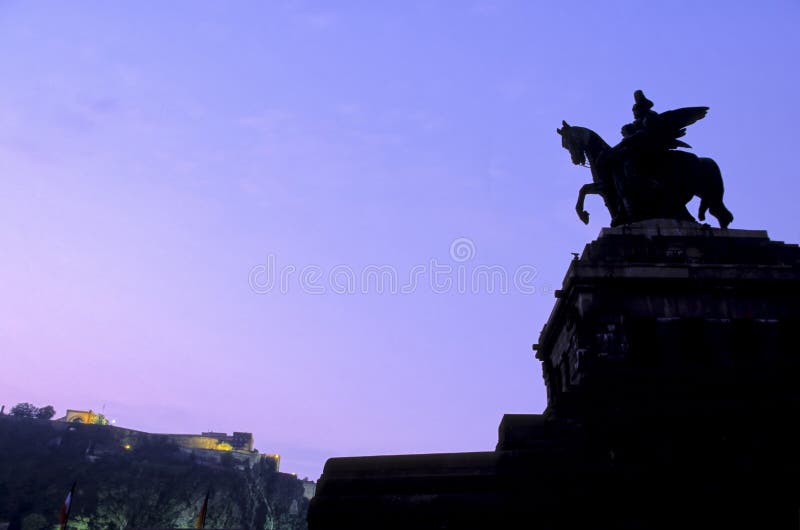 Statue- Koblenz, Germany stock photo. Image of human, history - 1832016