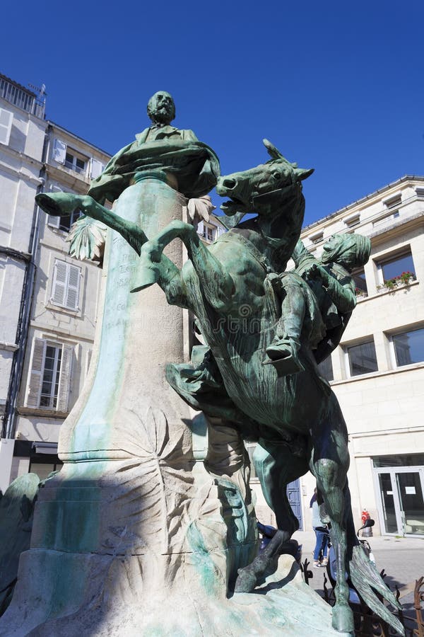 Statue in La Rochelle stock photo. Image of architecture - 72068386