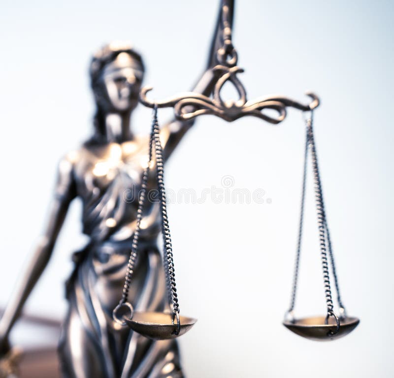 Statue Lady Justice Bright Background Side View Cop Stock Photos - Free ...