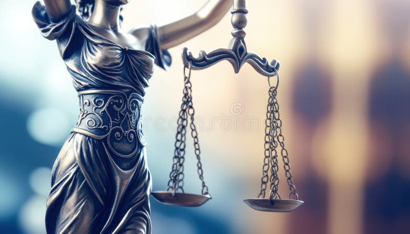 Statue of Lady Justice Holding a Scale, Symbolizing Fairness and Law ...