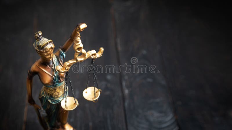 Statue of Lady Justice. Legal and Law Stock Photo - Image of bronze ...