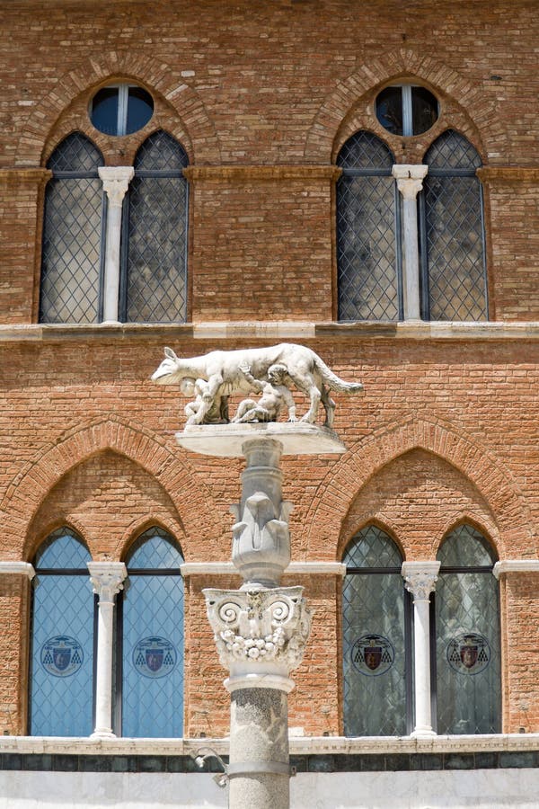 Statue of the Legendary Wolf in Tuscany Stock Photo - Image of legend ...