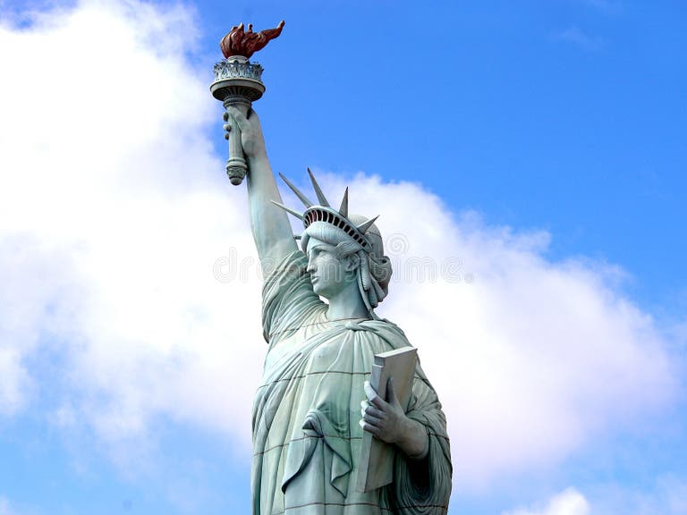 Statue of Liberty stock photo. Image of finger, copper, isolation - 76656