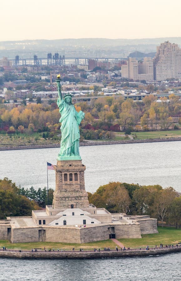 Statue of Liberty Aerial View, NYC Stock Image - Image of background ... Statue of Liberty Aerial View, NYC Stock Image - Image of background ...