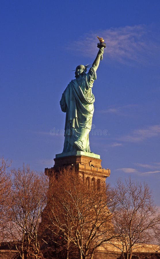 Statue of Liberty back stock photo. Image of historic - 7417144