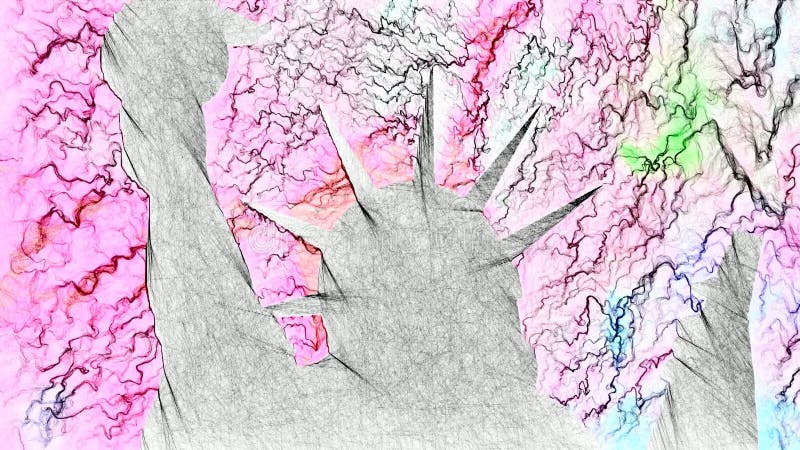 Statue of Liberty Hand Draw Digital Art Background Stock Video - Video ...