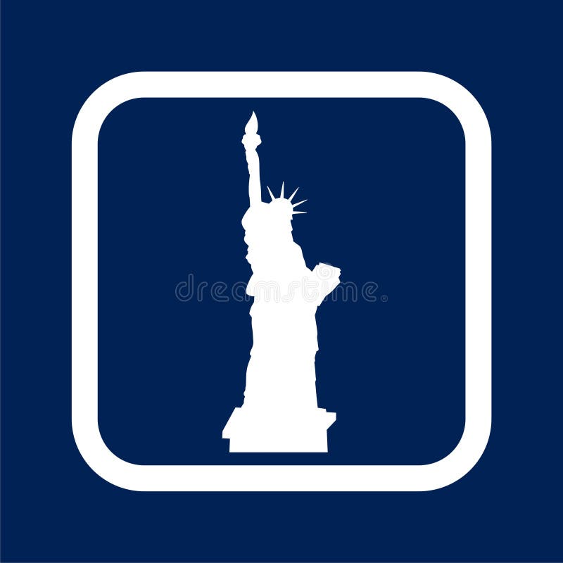 Statue of Liberty Icon - Illustration Stock Vector - Illustration of ...