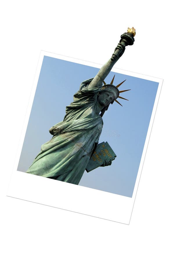 Statue Liberty Instant Photo Frame Stock Photos - Free & Royalty-Free ...