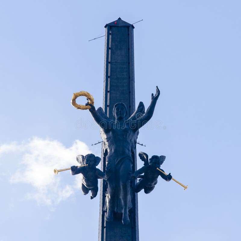 Statue of Liberty in Moscow Victory Square Editorial Image - Image of ...
