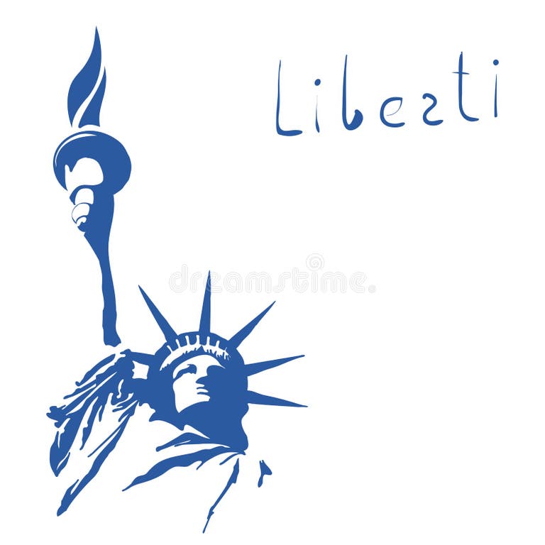 Statue of Liberty Sign stock vector. Illustration of america - 26956160