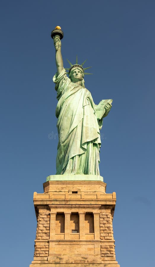 Statue of Liberty Symbol of Freedom and Democracy Majestic View Stock ...