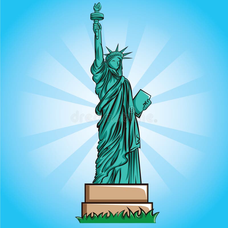 Statue of Liberty. Vector Illustration Decorative Design Stock ... Statue of Liberty. Vector Illustration Decorative Design Stock ...