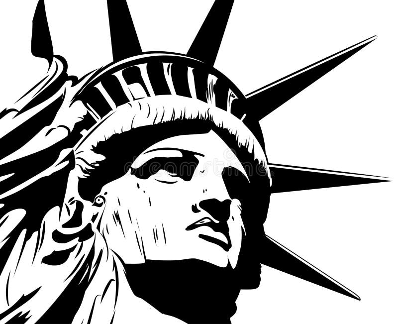 Lady Liberty Face Stock Illustrations – 429 Lady Liberty Face Stock ...