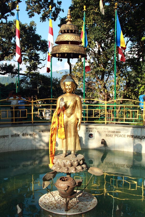 A statue of Lord Buddha. editorial photography. Image of action - 35146867