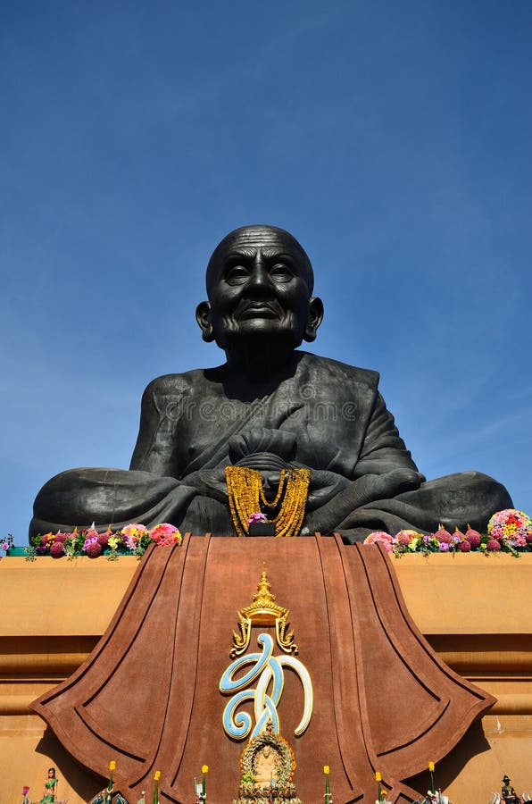 Statue of Luang Phor Tuad Buddha Stock Photo - Image of luang, phor ...