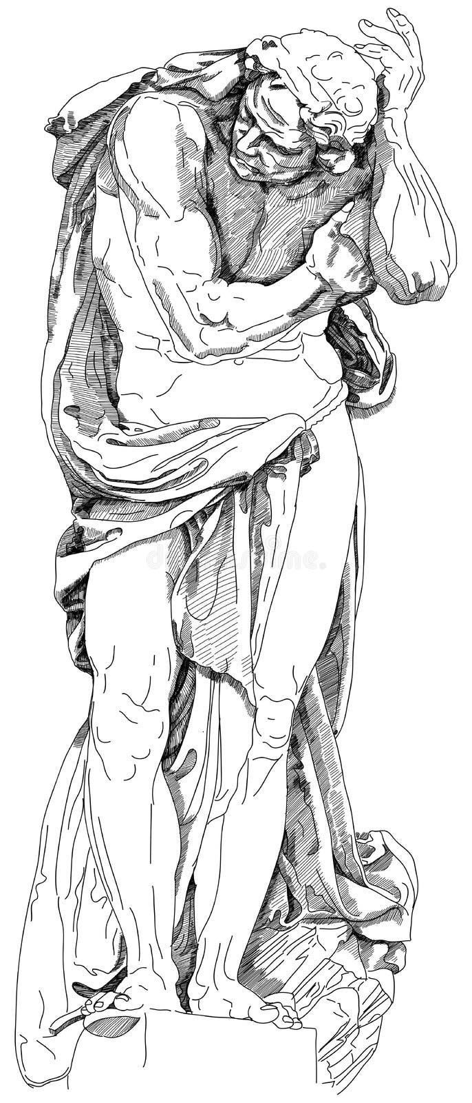 White Statue Man Stock Illustrations – 6,546 White Statue Man Stock ...