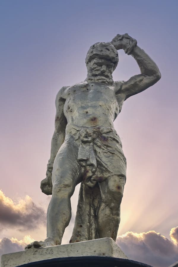 Statue of a man stock image. Image of bust, relief, carving - 325173329