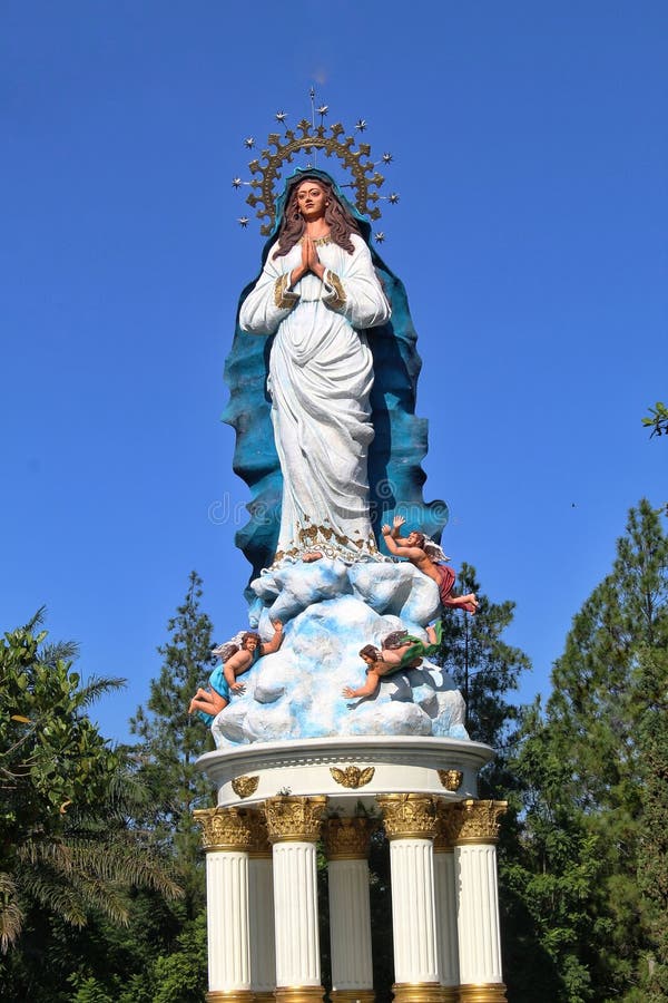 The Statue of Maria Assumpta is Made in a Large Size Stock Photo ...