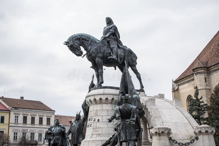 The Statue of Mathias Rex stock photo. Image of city - 110957728