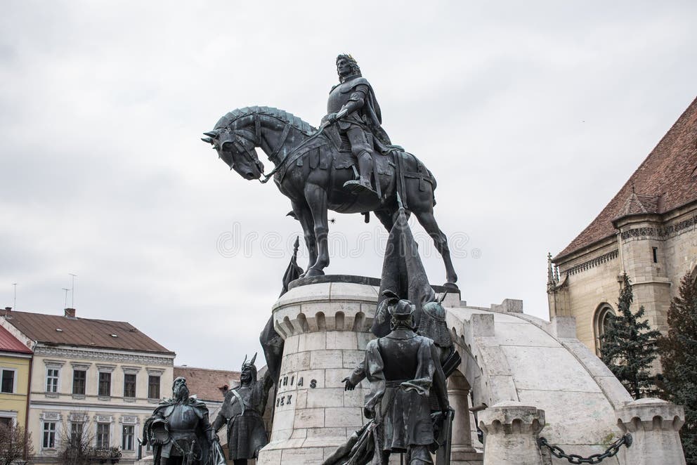The Statue of Mathias Rex stock photo. Image of city - 110957728