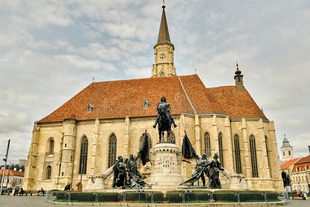 Statue of Mathias Rex editorial stock photo. Image of plaza - 371132688