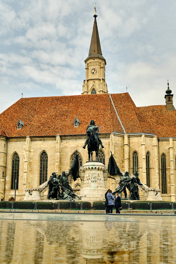 The Statue of Mathias Rex stock photo. Image of city - 110957728