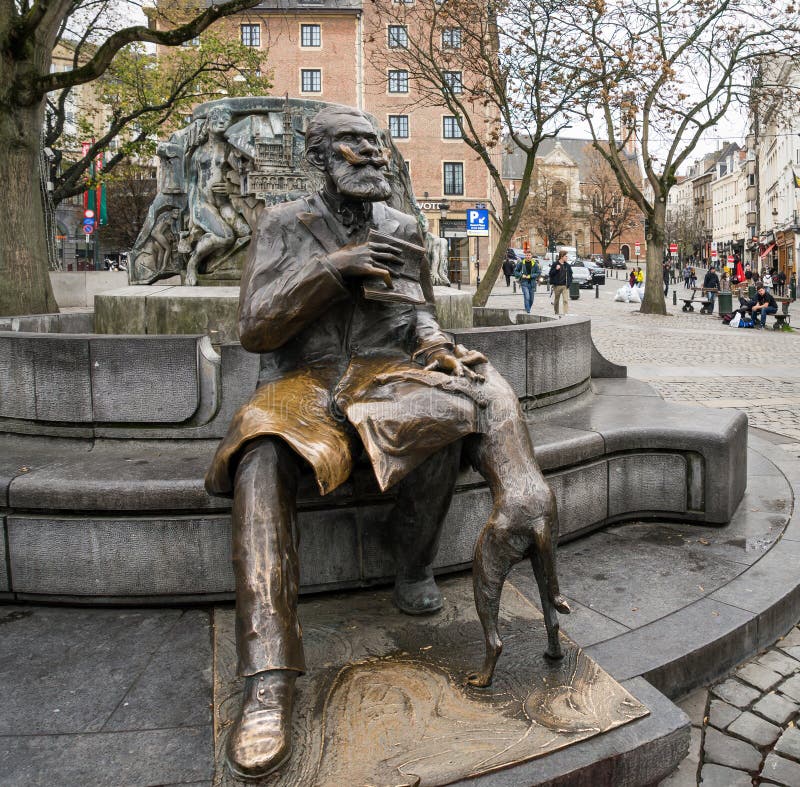 The Statue of the Mayor of Brussels. Charles Karel Buls, (1881-1899 ...
