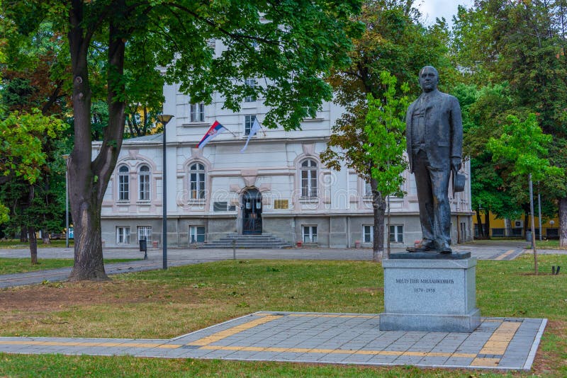 Statue of Milutin Milankovic in Serbian Capital Belgrade Stock Photo ...