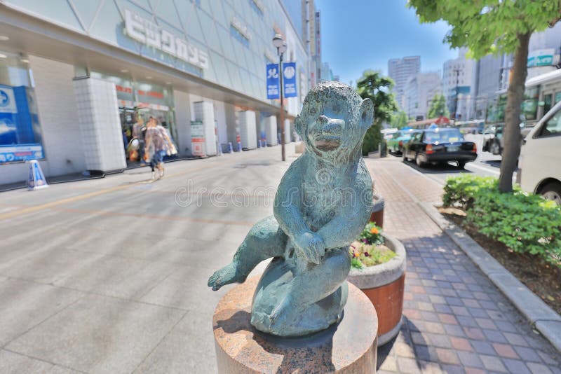 A Statue of Momotaro and His Friends Japan Editorial Image - Image of ...