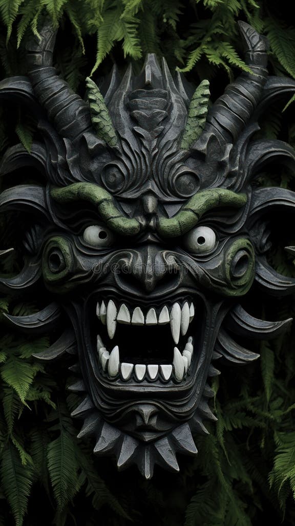 A statue of a monster stock illustration. Illustration of mythical ...