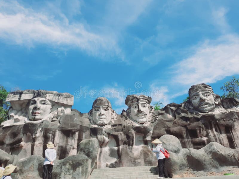 Statue Monument Megow Pak editorial photography. Image of terrain ...