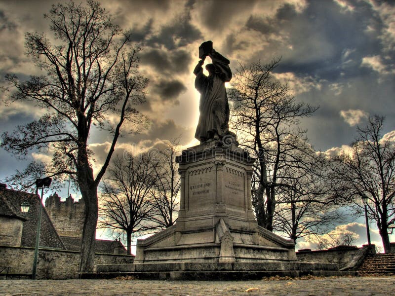 Statue, Monument, Tree, Sky Stock Photo - Image of memorial, artwork ...