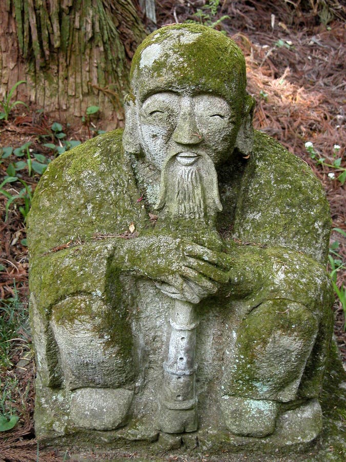 Statue and moss stock image. Image of culture, ancient, stone - 87863
