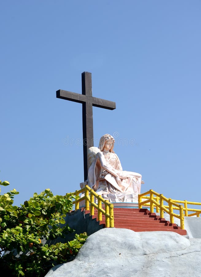 Statue stock photo. Image of kovalam, holding, trees - 66054014