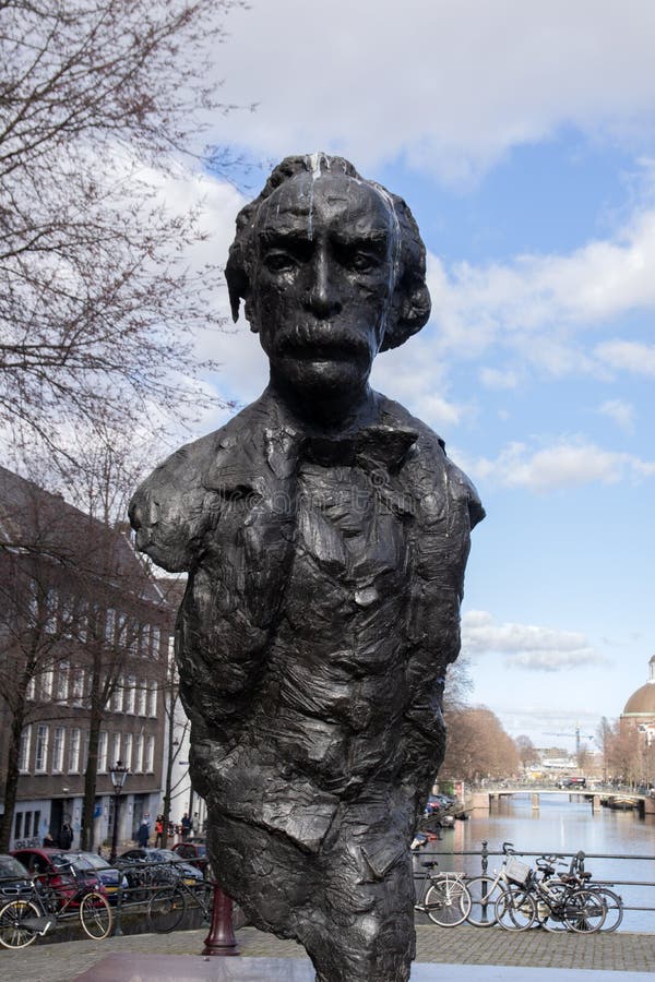 Statue Multatuli at Amsterdam the Netherlands 532021 Imagen de archivo ...