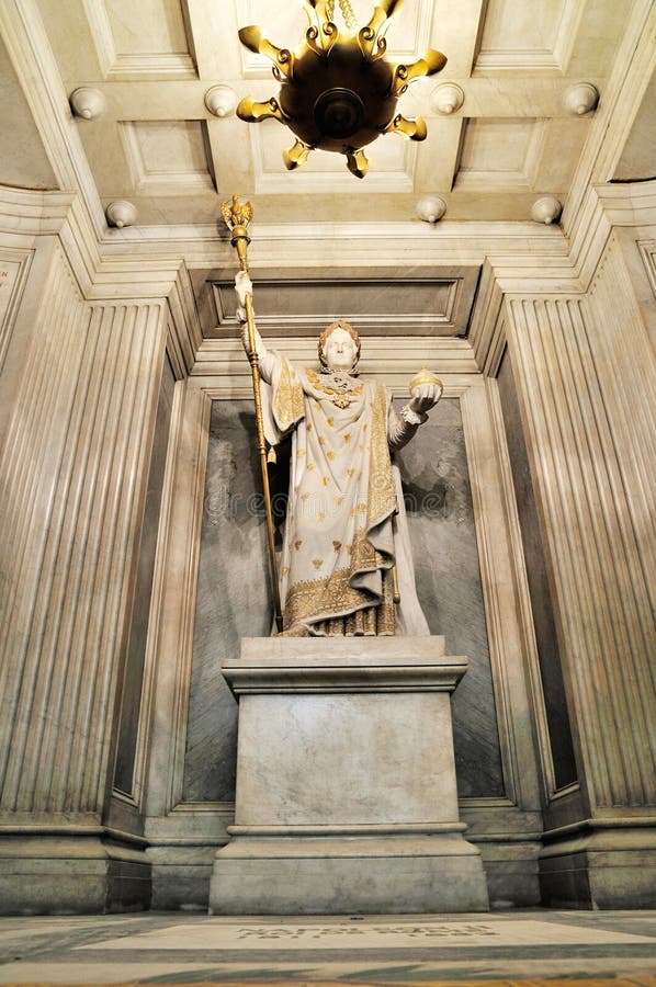 Statue of Napoleon Inside Les Invalides Stock Image - Image of ...