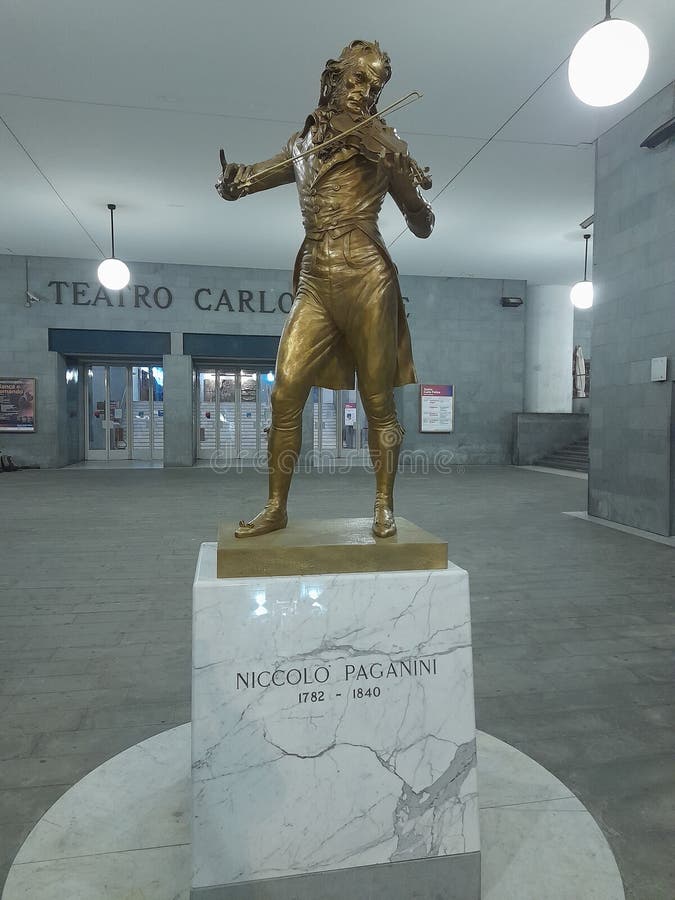 Statue of Nicolo` Paganini editorial photography. Image of classical ...