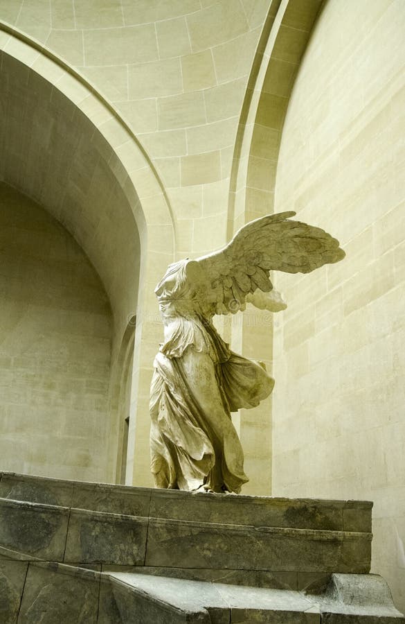 Statue of Nike of Samothrace Stock Image - Image of nike, louvre: 300657369