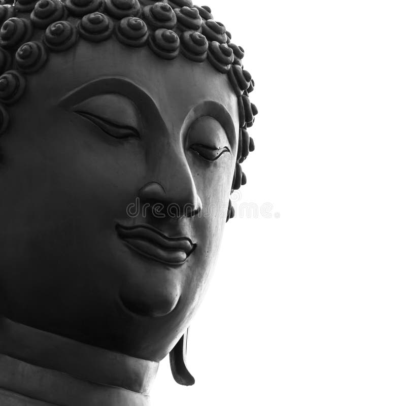 Statue noire de Bouddha image stock. Image du blanc - 100665899
